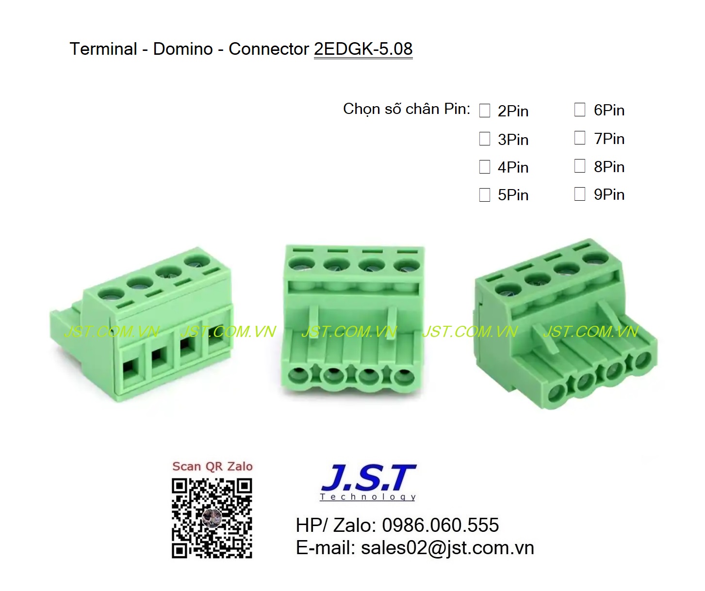 Connector Terminal 2EDGK-5.08 2EDGV-5.08